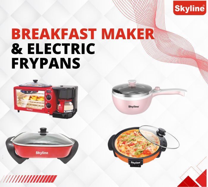 Skyline Breakfast Maker & Electric Frypan – All-in-One Breakfast Solution for Easy Cooking